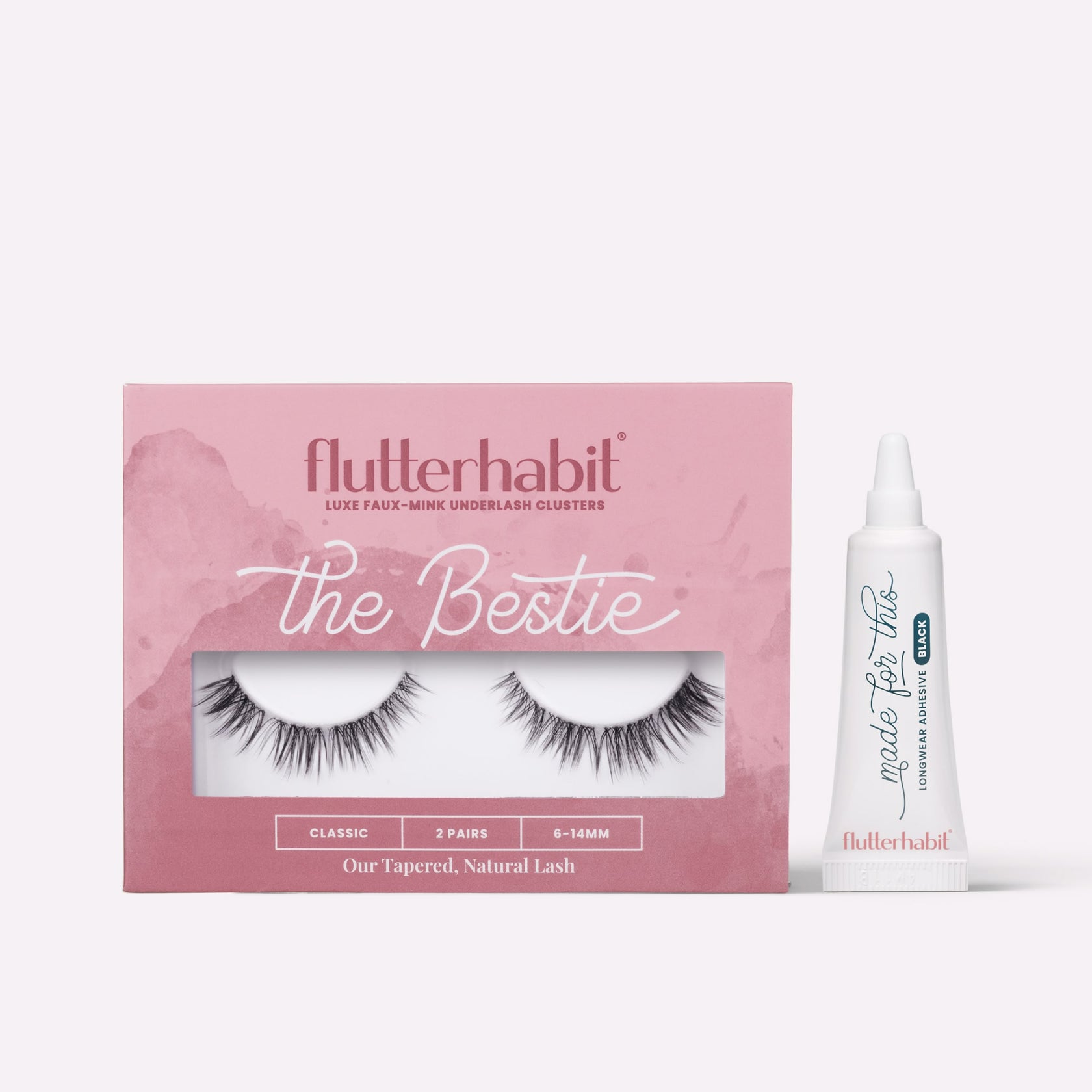 Two and Glue Bundle - DIY under lash extensions, up to 10 day wear – FlutterHabit